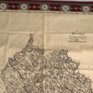 Wall Decor | Dan River Map Of Va Scarf 375 X 385 Can Be Framed Great ...